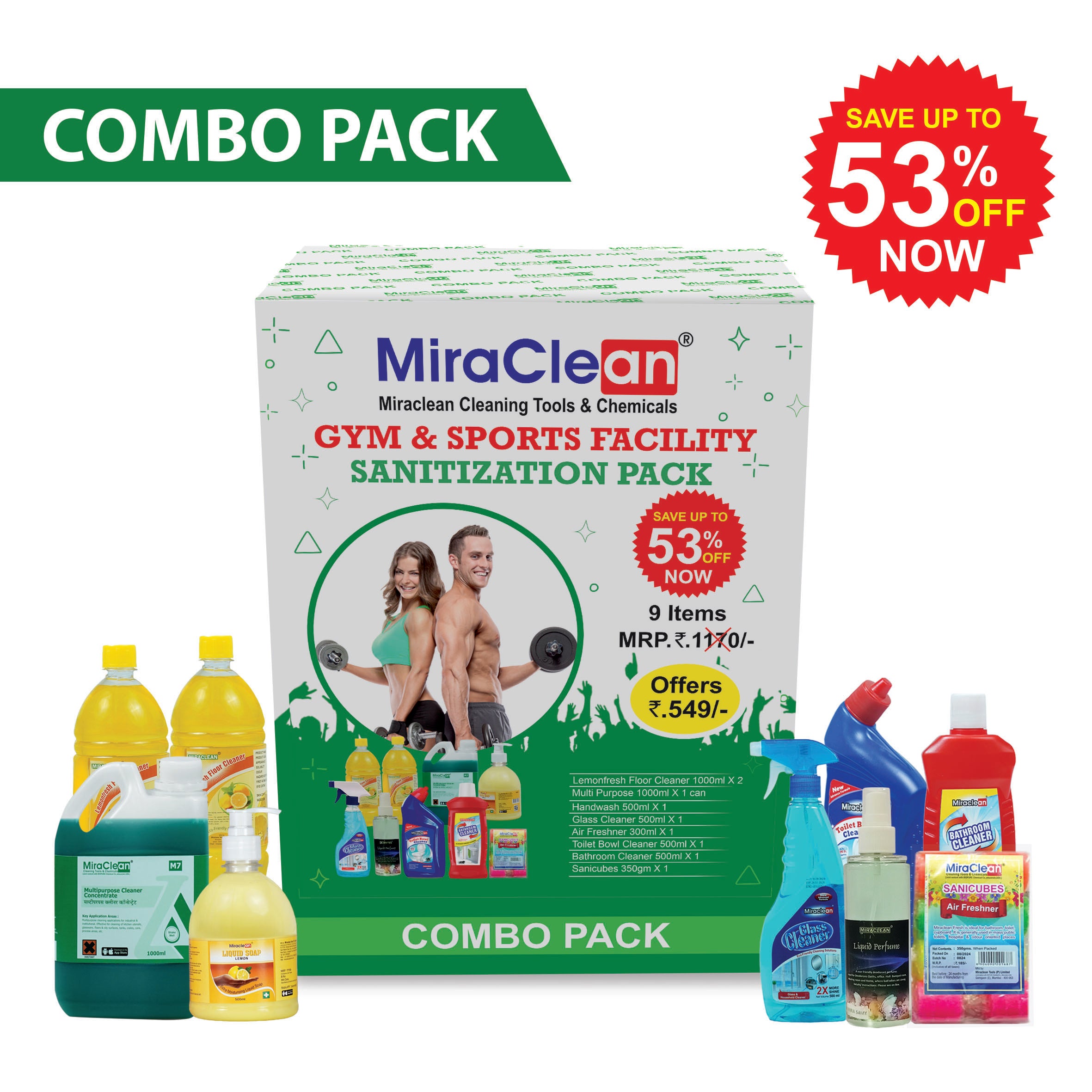 Gym Cleaning & Hygiene Pack – Miraclean